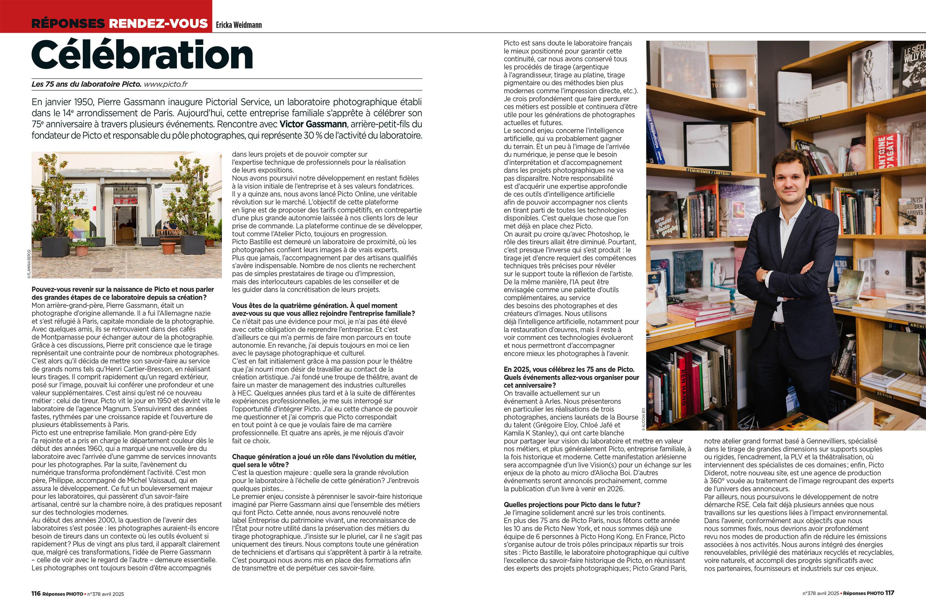 Presse : Célébration. Les 75 ans de Picto - Réponses Photo #378 - Picto